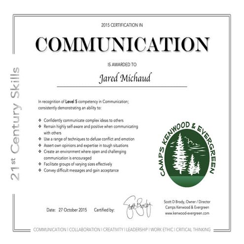 Jared Michaud Leadership | PDF
