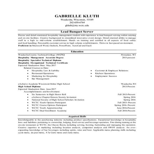 Gabrielle Resume | DOCX