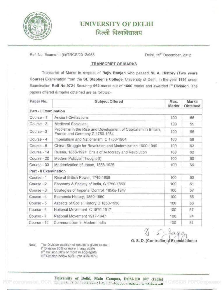 Transcript of Marks, M.A