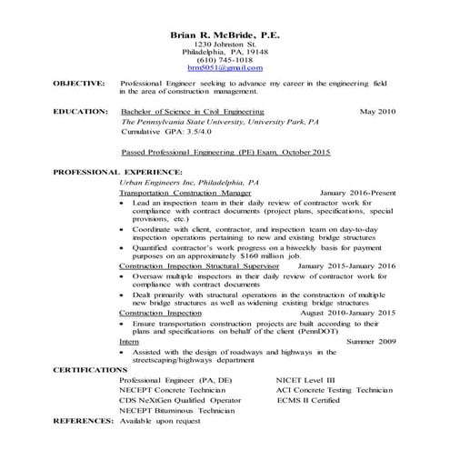 Brian McBride - Resume | DOCX