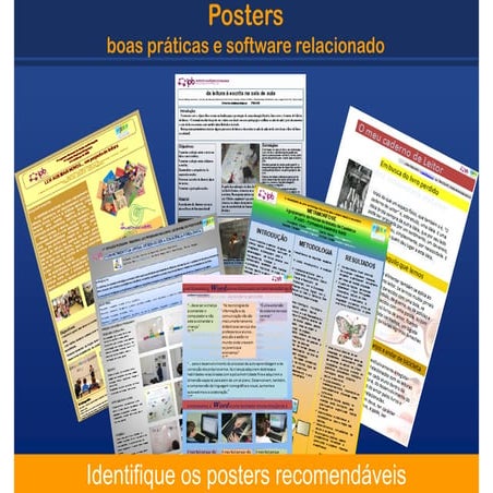 Workshop posters: identifique os posters recomendáveis | PPT
