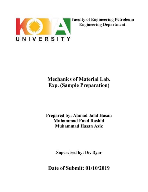 Lab report engineering materials lab - tensile test | DOCX | Physics ...