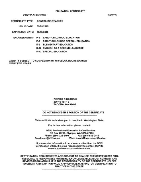 Olajumoke Akinbami - Certificate | PDF