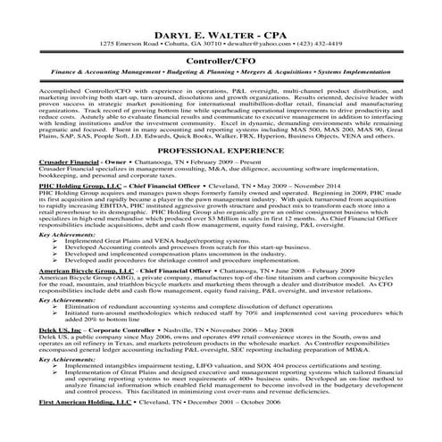 Resume-Controller_CFO | PDF