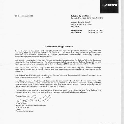 Phh_Telstra_Reference | PDF