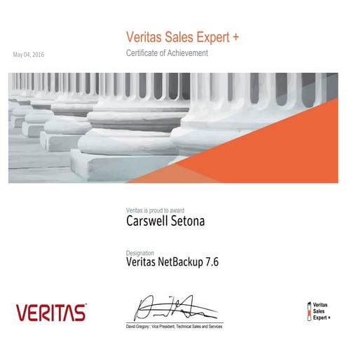 Veritas NetBackup 7.6 VSE+ | PDF