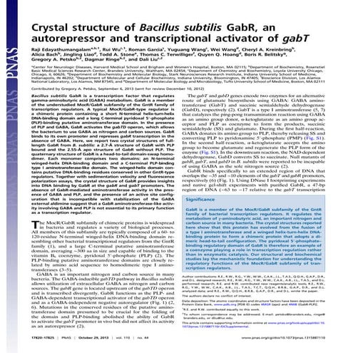 GabR_A | PDF | Genetics | Science