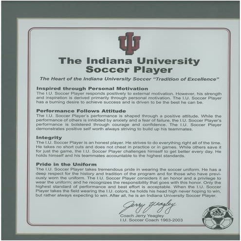 IU Soccer Player | PDF