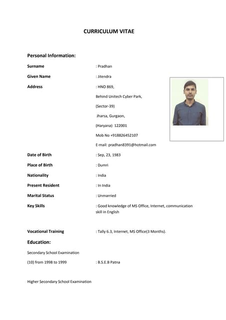 NID CV | DOCX
