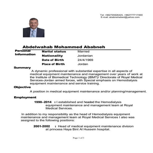 Akharrouby cv updated new | PDF