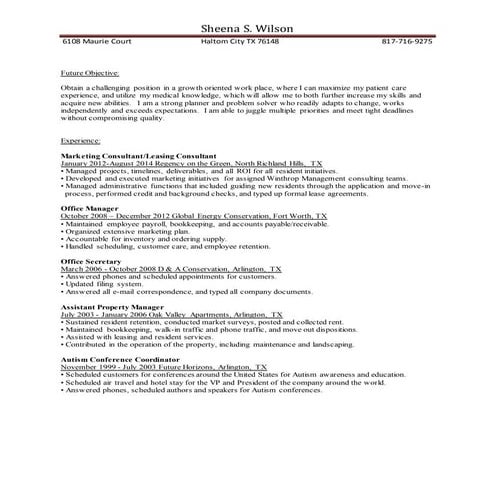 Sheena resume 1 | DOCX