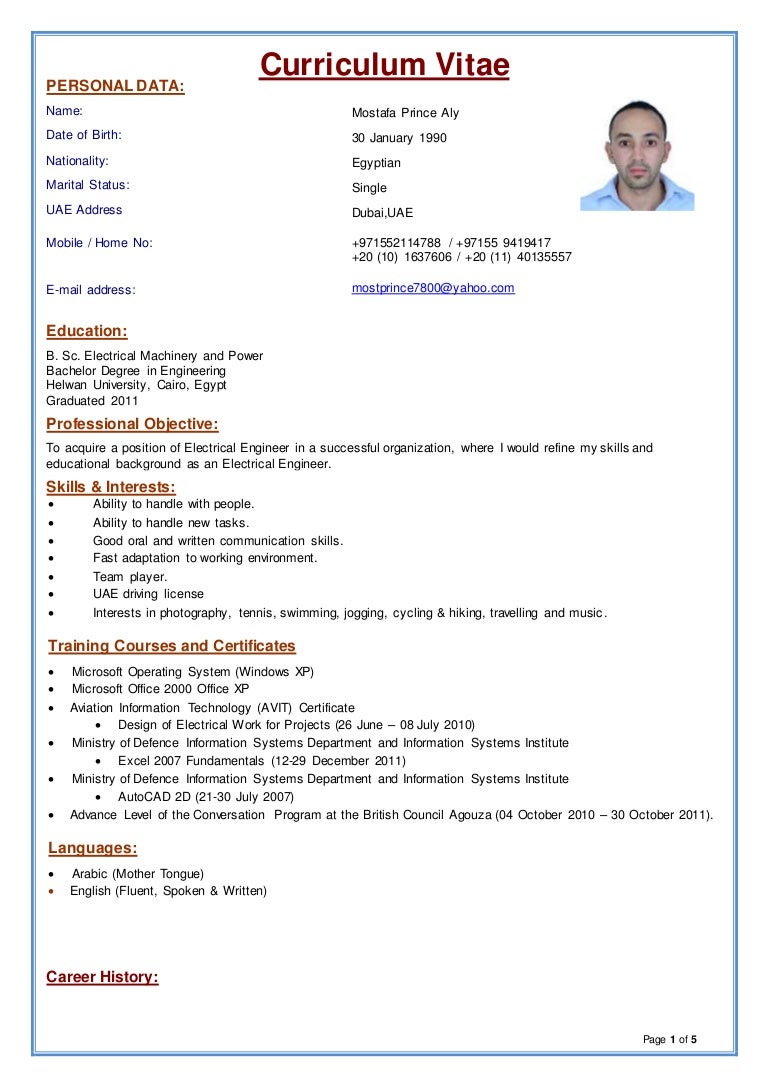 Mostafa CV