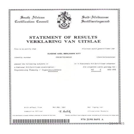 b. National N3 Certificate - Engineering Drawings | PDF