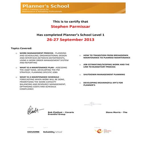 Certificate - Stephen (1) | PDF