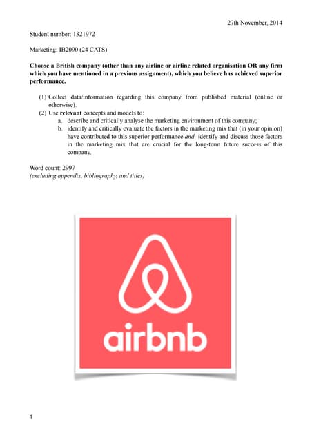 Airbnb 2020 Case.pdf | Bed & Breakfasts | Travel Type