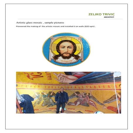 Artistic glass mosaic Zeljko Trivic samples pictures | PDF