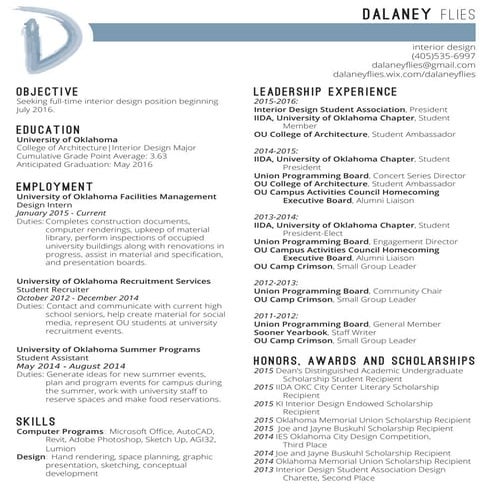 Gabriela garcia resume 2016 | DOCX