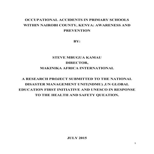 FIRST AID RESEARCH PROJECT | PDF