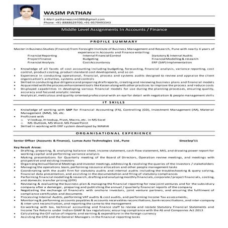 Resume Wasim Pathan_4 Years Experience | PDF