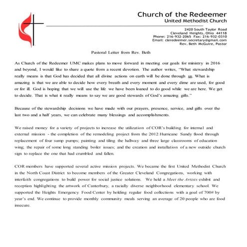 Pastoral letter for 2016 campaign COR letterhead 2015 | DOCX