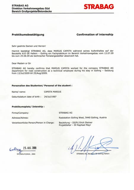 Recomandare Marius Capota - ISPE | PDF