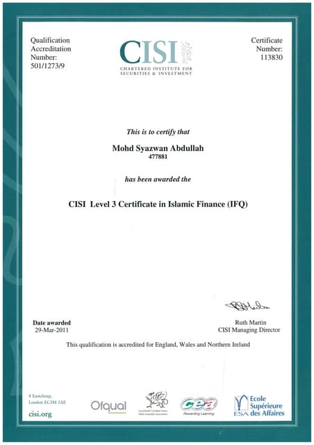 CSA Certificate | PDF