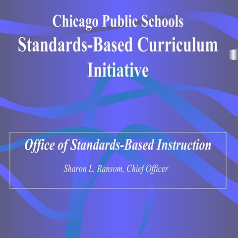 Office of Standards Based Instruction - Overview | PPT