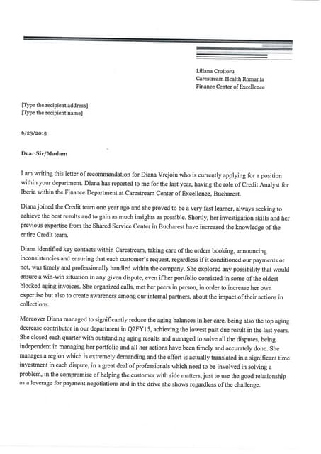 Dragos Marin Recommendation Letter | PDF