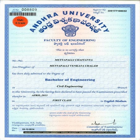 ORIGINAL BACHELOR DEGREE | PDF