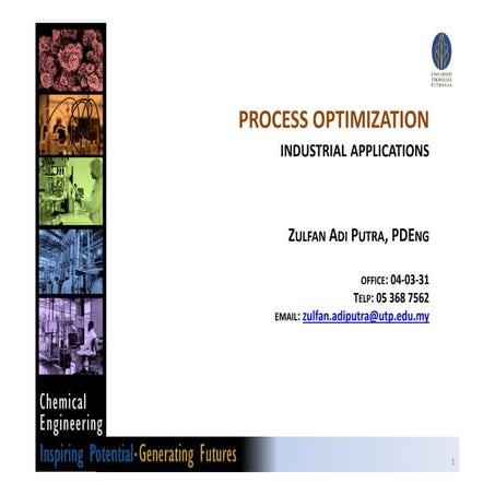 Process optimization industrial case studies | PDF