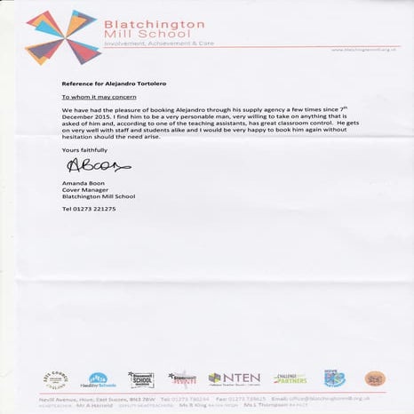 REFERENCE LETTER MRS. A BOON | PDF