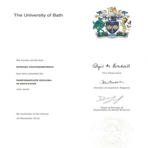 Bath Postgraduate degree | PDF