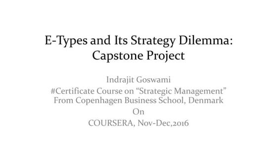Strategy for E-Types - Strategy Formulation.pptx