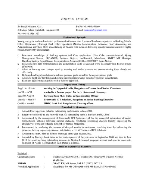 Devaraj Resume | DOC