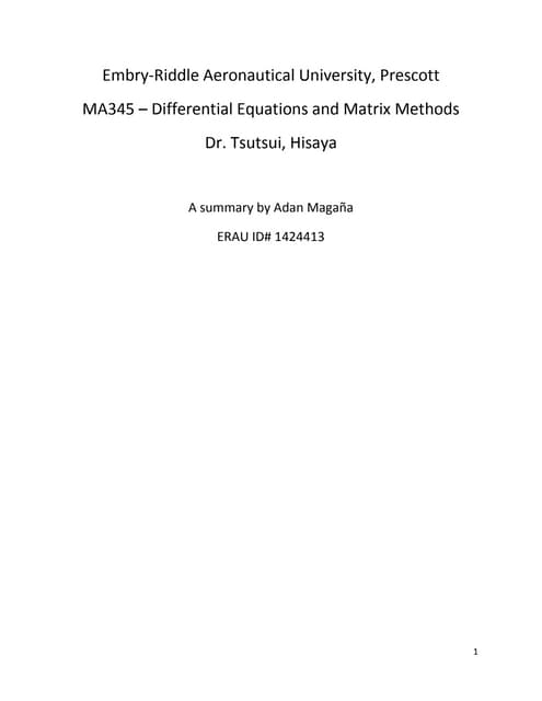 Variation Of Parameter (Differential Equations) | PPT