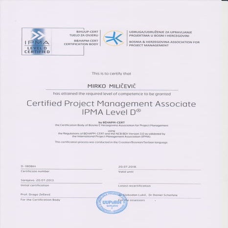 IPMA-certificate | PDF