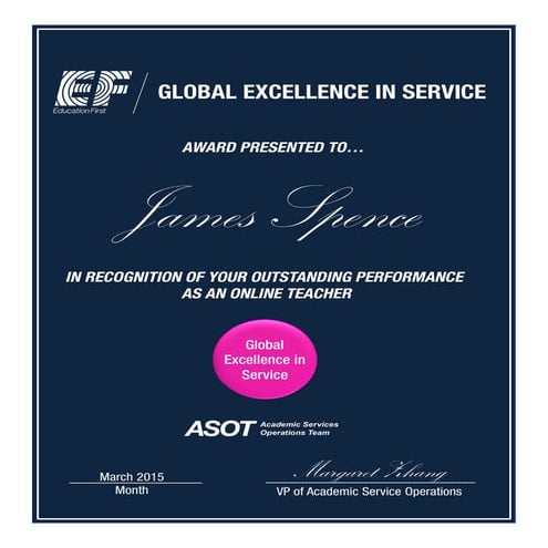 EF GLOBAL EXCELLENCE AWARD | PDF