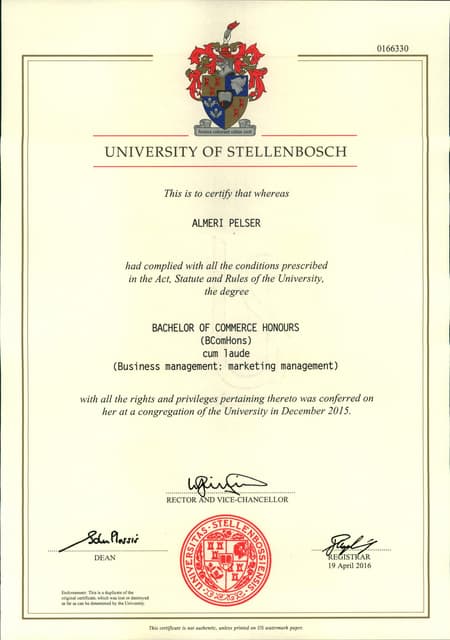 UP academic Record | PDF