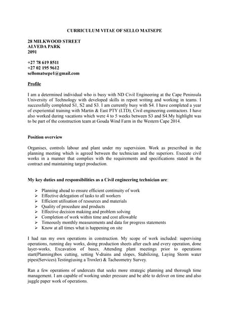 Zaid Khatib CV (rev 01) | DOCX | Civil Engineering Industry | Industries