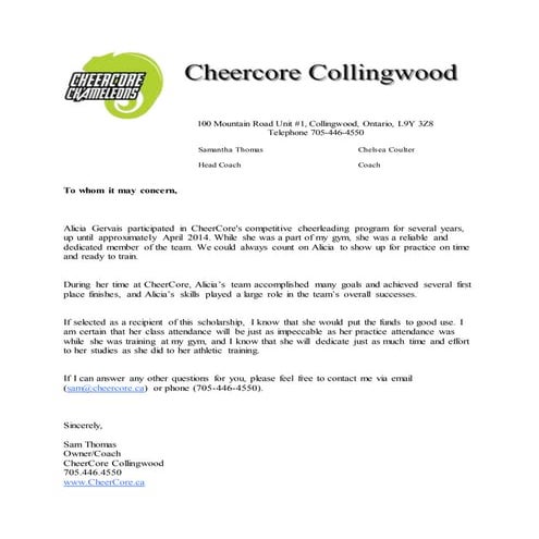 reference- cheer | DOCX