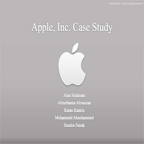 Apple Study Case- Nov 20 | PPT