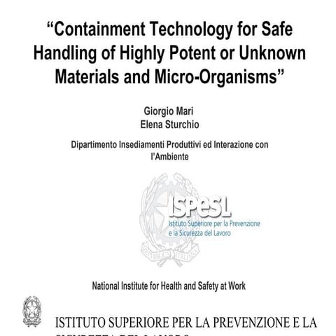 Isolators ICOH presentation | PPT