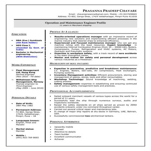Prasanna Chavare - Resume | PDF