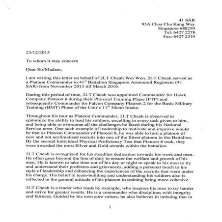 LTC Andy Quek Testimonial | DOCX