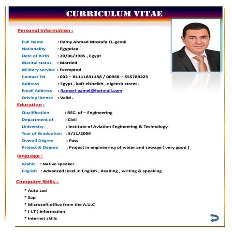 cv ramy | PDF