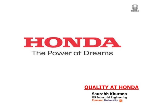 Honda Management and Organization | PPT