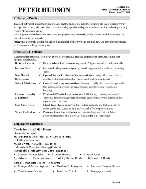 Resume (1) | PDF