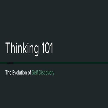 Thinking 101 who are we | PPTX