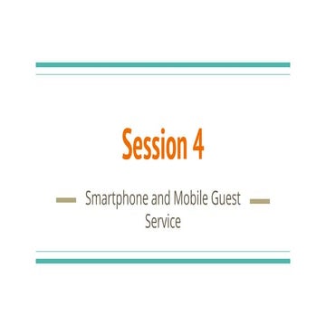 Mobile Guest Service | PPTX