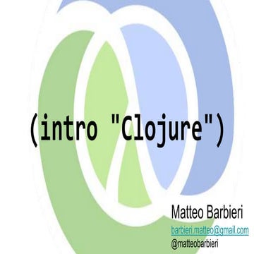 Intro Clojure | PPT